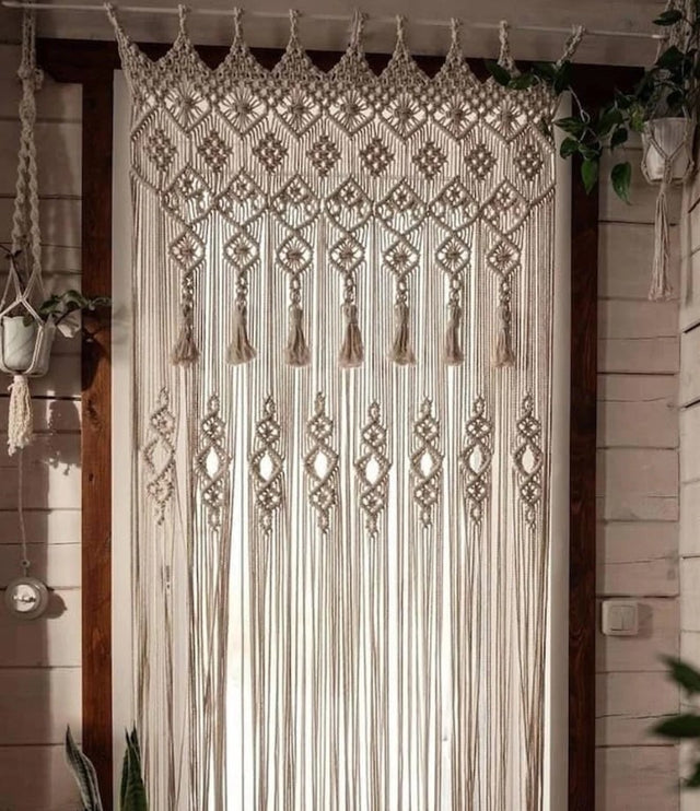 Home Decor Handmade Macrame Curtain Collections buy online | SN ...